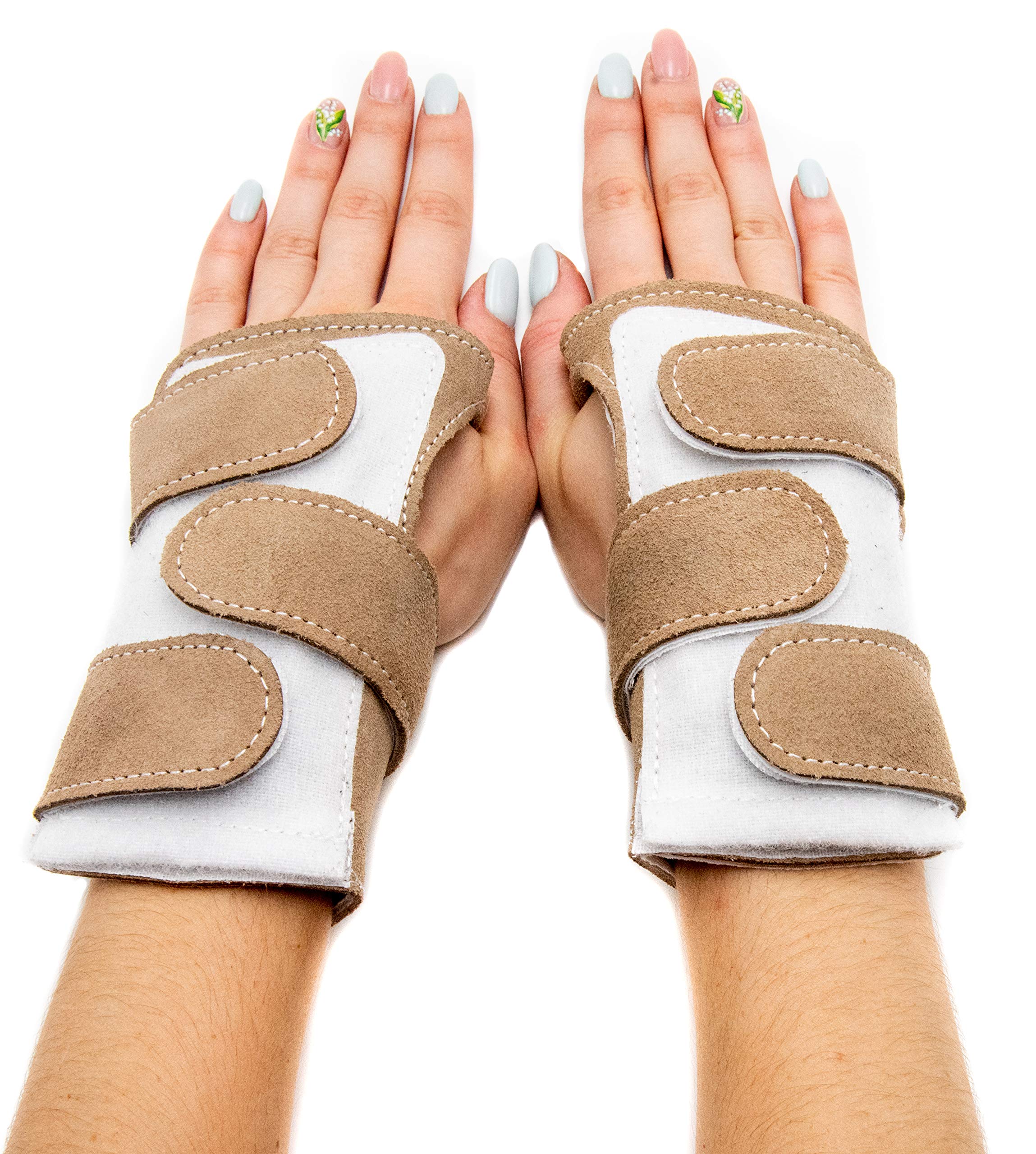 Wrist Support Wraps. Panda Paws - Gymnastics Wrist Support Wraps | Comfortable & Low Profile Injury Prevention. Our Wrist Support Wraps Come with a Replaceable Foam pad. (Beige, M)