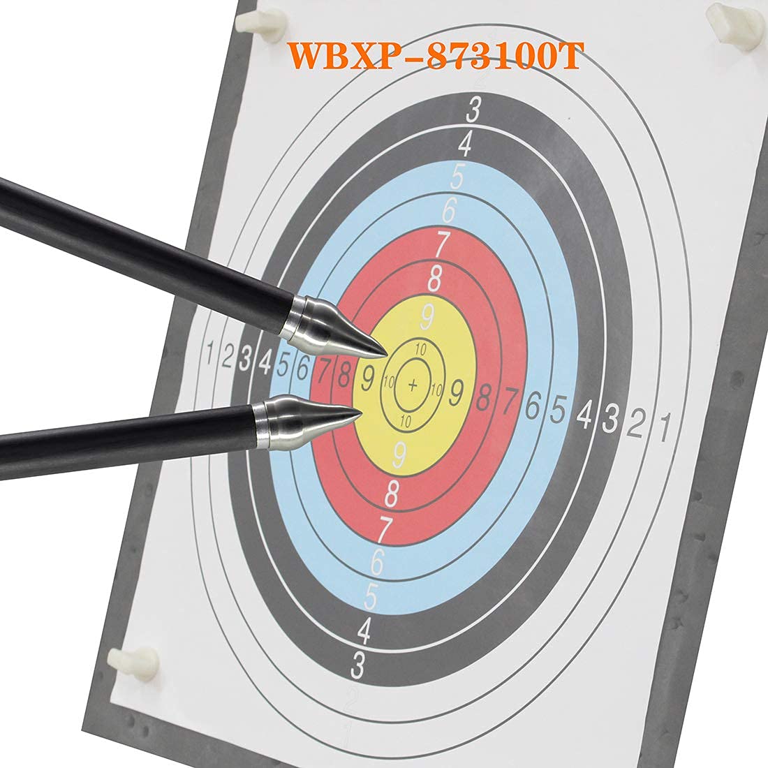 Wisdom Stainless Steel Archery Field Points 100 Grains, Easy Pull Various,OD 9/32"(7.14mm) 19/64''(7.54mm) 5/16''(7.94mm) 11/32''(8.73mm) Screw in Archery Field Tips (11/32''Combo Point, 100grains)