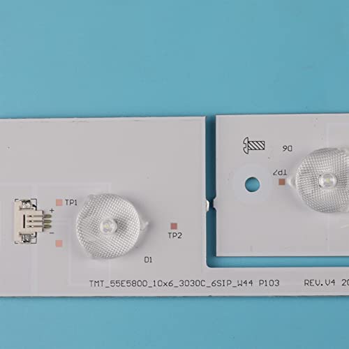SBOJI 55' LED Backlight Strip for TV TMT_55E5800_10X6_3030C_6S1P_W44 YHF-4C-LB5506-YH1 55FA3203 55FA3213 D55A561U B55A858U Fit for Thomson Light Strip