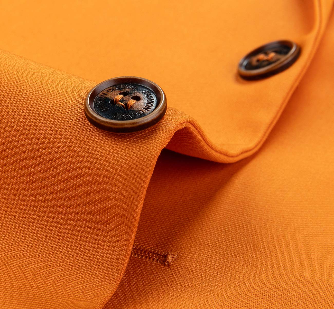 UNINUKOO Men's Suit Slim Fit 2 Button 2 Piece Suits for Men Party Formal Dress Solid Tuxedo Blazer Jacket Pants Set US Size 40 Orange