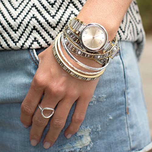 Silpada High-Polished .925 Sterling Silver Ring for Women, Jewelry Gift Idea, Karma', Size 8