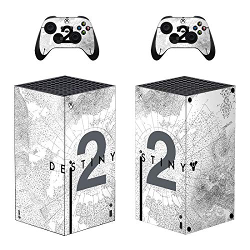 X-box-Series-X Console and 2 Controllers Skin Set - Destiny 2 – X-box-Series-X Vinyl (only fit X-box-Series-X )