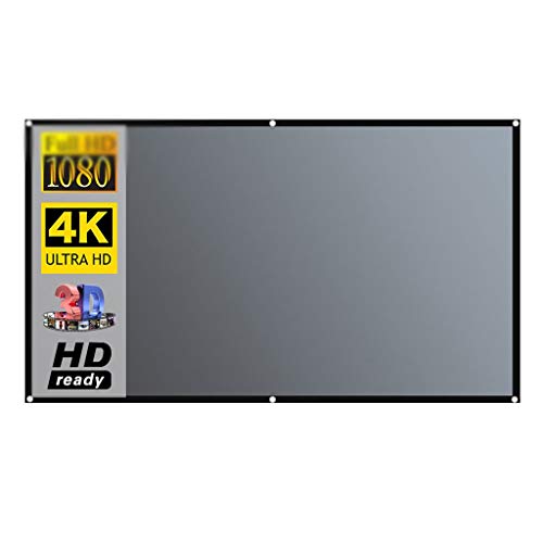 XDDCDH Projector Screen 16:9 Metal Anti Light Curtain Reflective Fabric Cloth for DLP Projector (Size : 84 inch)