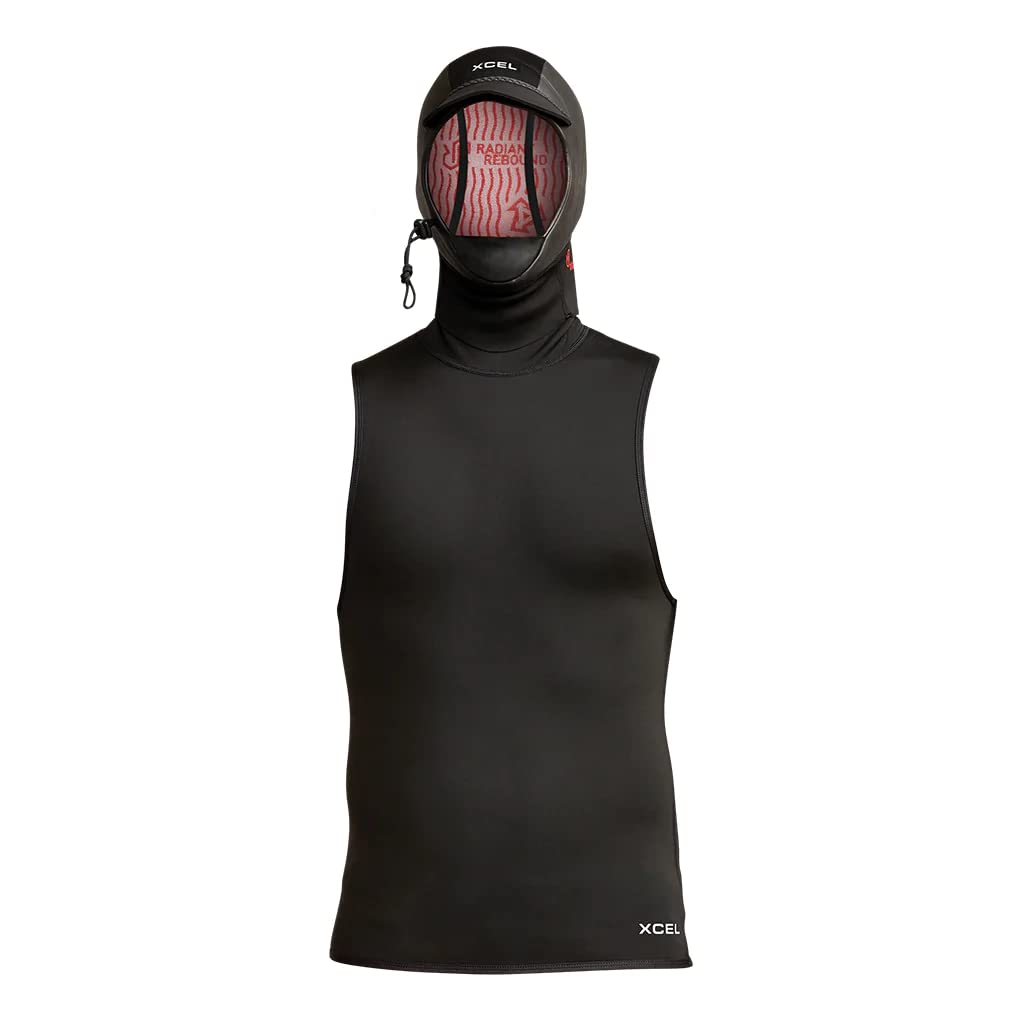 XCEL Infinti 1mm Vest W/2mm Rr Hood W/Bill & Neck Dam (Black/Medium)
