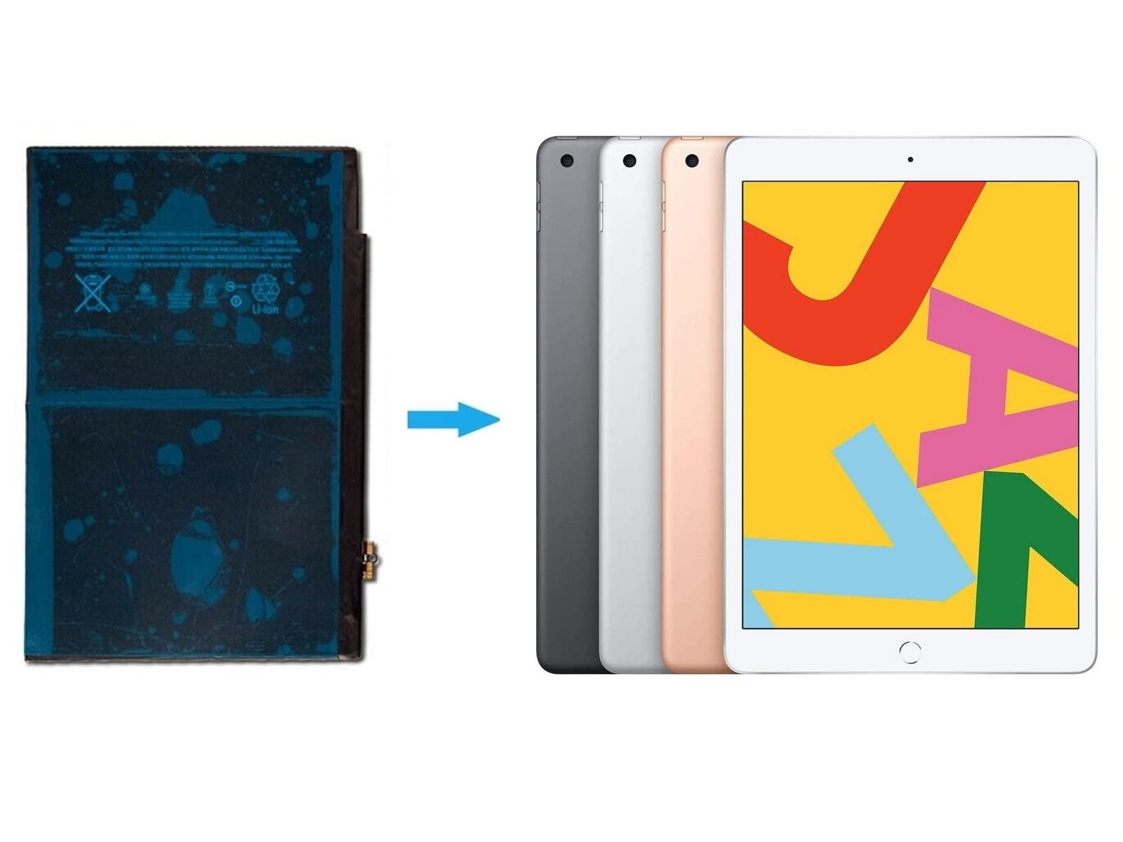 TTIMORE A1547 Replacement Battery for iPad Air 2 7340mAh 3.76V