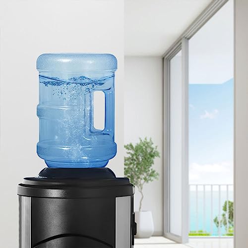 Toddmomy 5Liters Water Jug Plastic Crown Cap Reusable Water Bottle Water Storage Bucket with 2 Cap 5 Liters Water Container Camping Water Tank Barrel for Outdoor Home