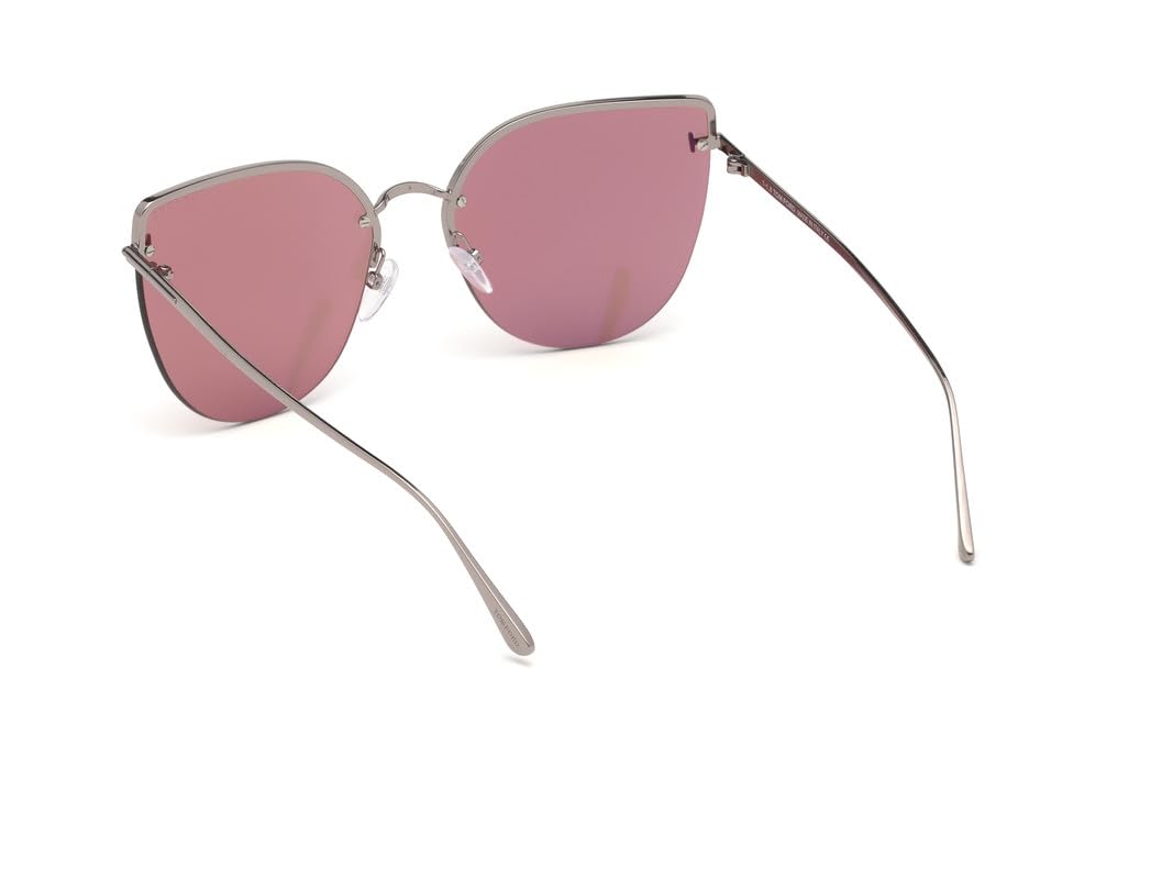 Tom Ford INGRID-02 FT 0652 Ruthenium/Pink 60/17/135 women Sunglasses