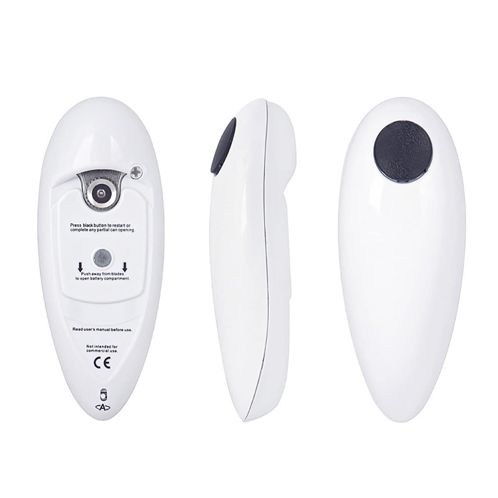 Yinuoday Electric Can Opener with Manual Bottle Opener Battery Operated Handheld Can Opener Smooth Edge Automatic Can Opener for Most Sized Cans