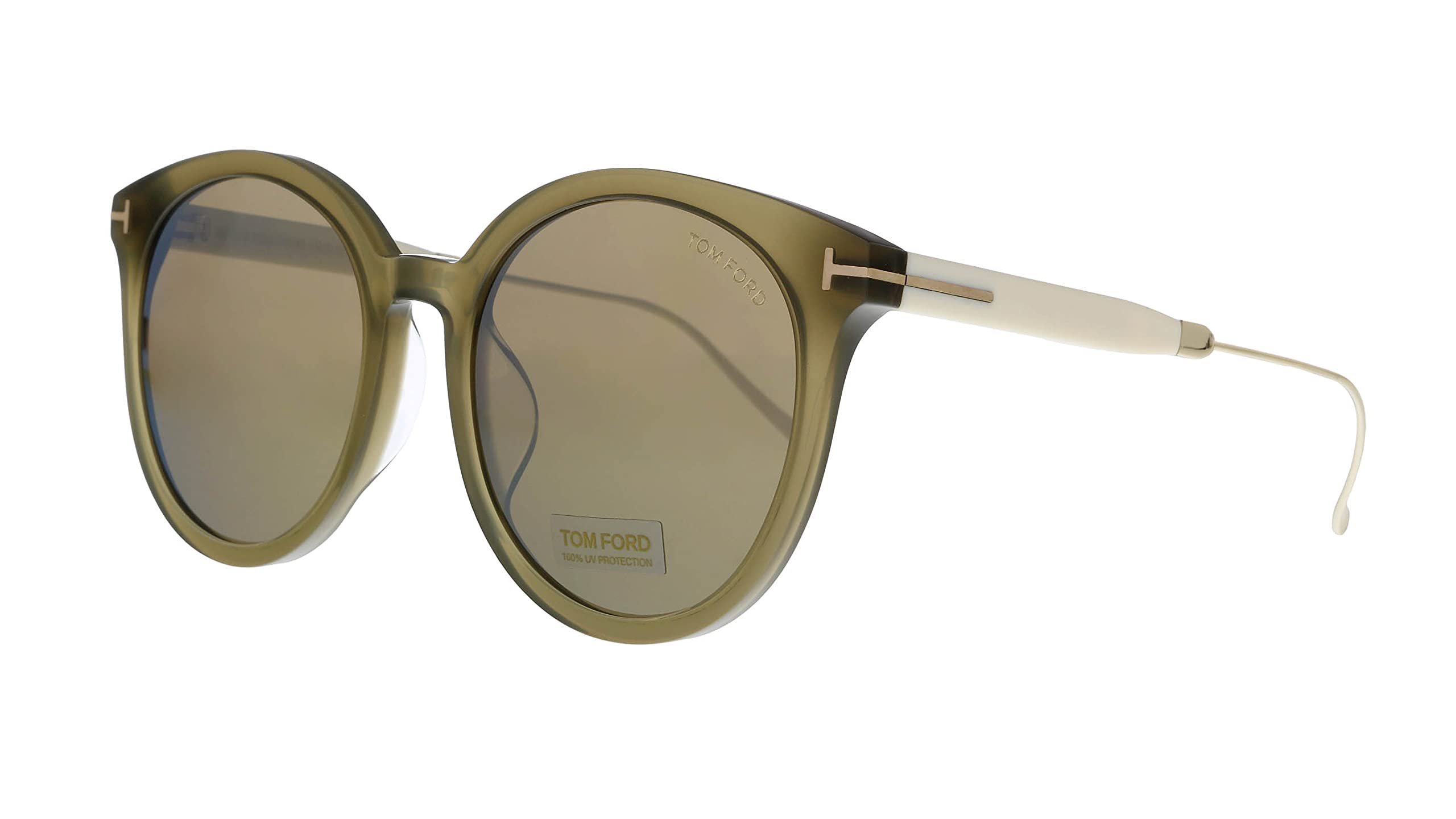 Tom Ford Olive Round Ladies Sunglasses FT0642-K 5795G