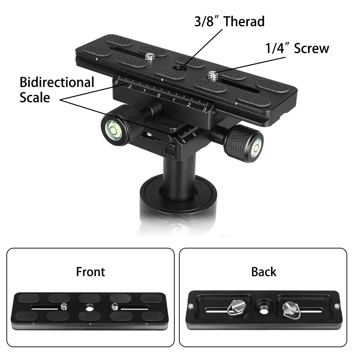 SUTEFOTO S40 Handheld Stabilizer Steadicam Pro Version for Camera Video DV DSLR Nikon Canon, Sony, Panasonic with Quick Release Plate (Black)