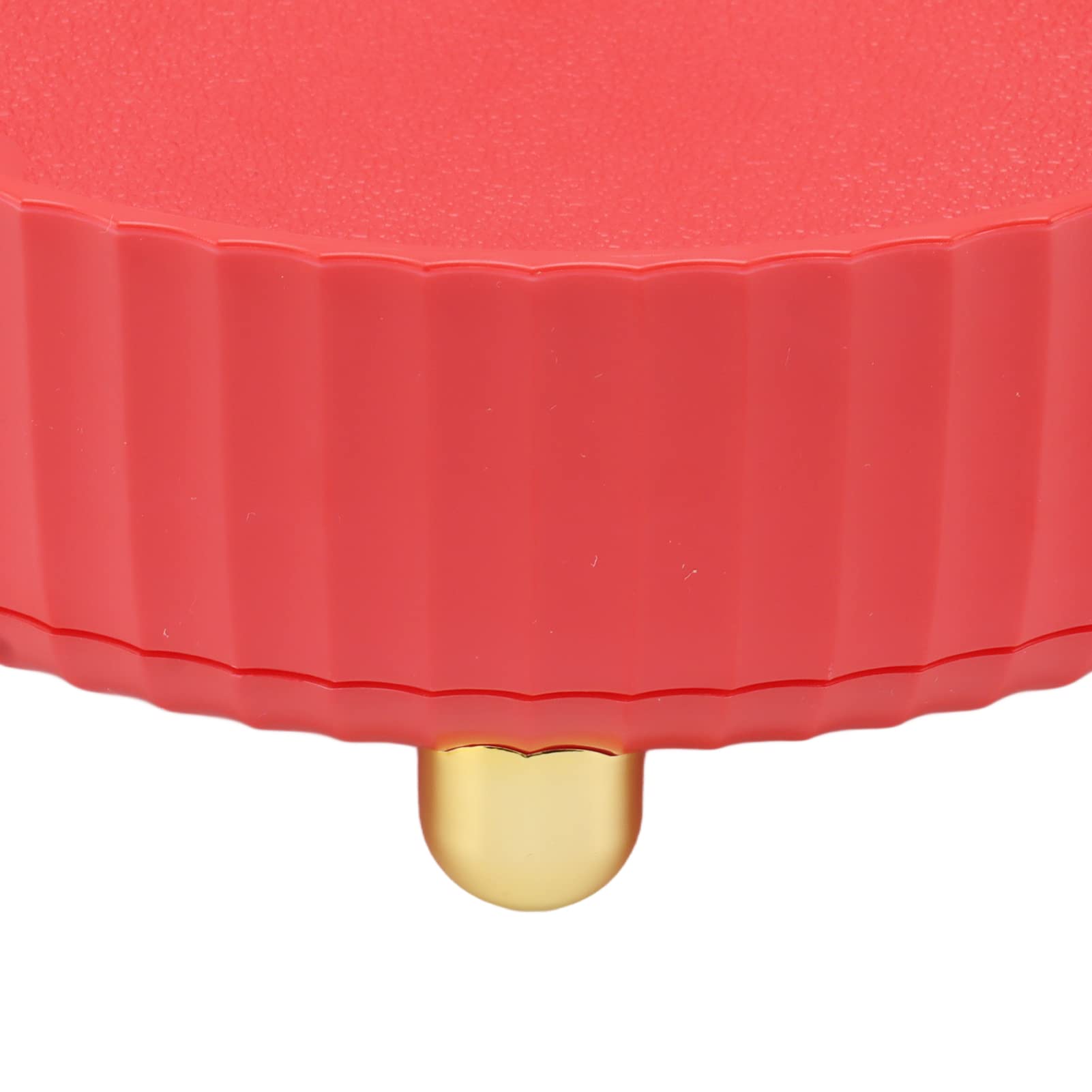 Zerodis 360 Degree Rotating Storage Rack Organizer, Red Plastic, 12-Inch Diameter