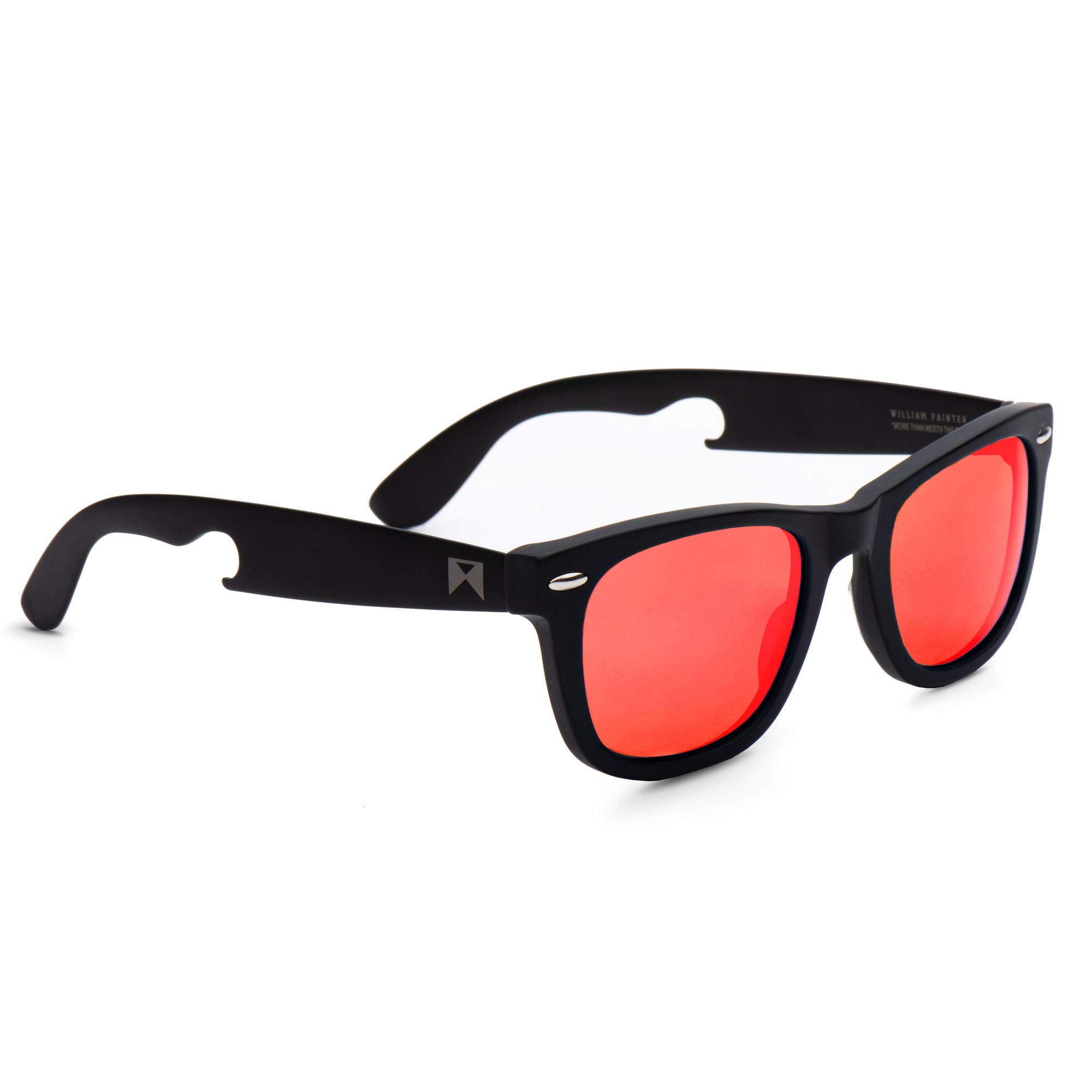 William Painter The Hook Titanium Polarized Classic Scratch Resistant, 100% UVA/UVB Ray Protection - Built-in Bottle Opener