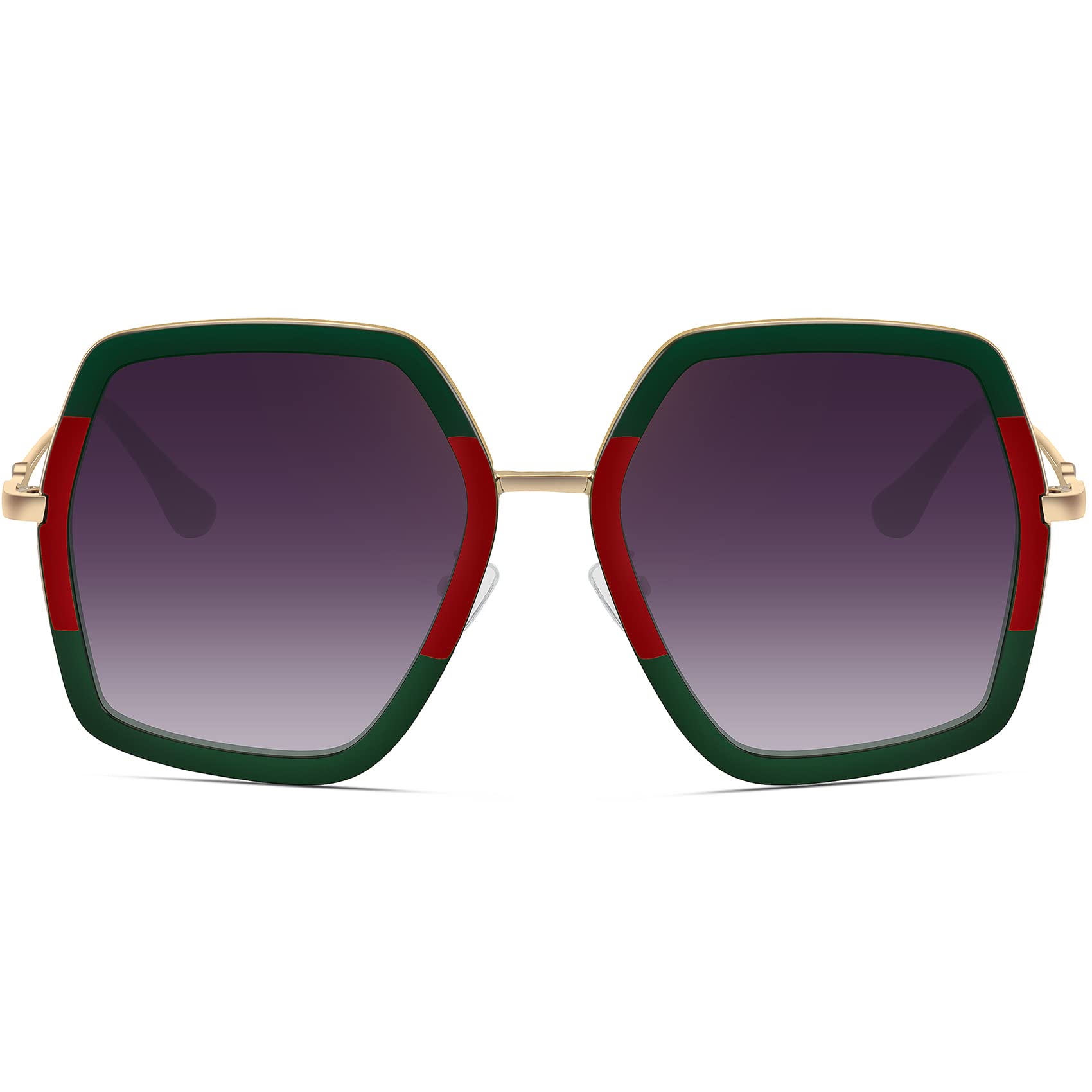 WOWSUN Oversized Big Fashion Sunglasses for Women Irregular Large Shades UV Protection