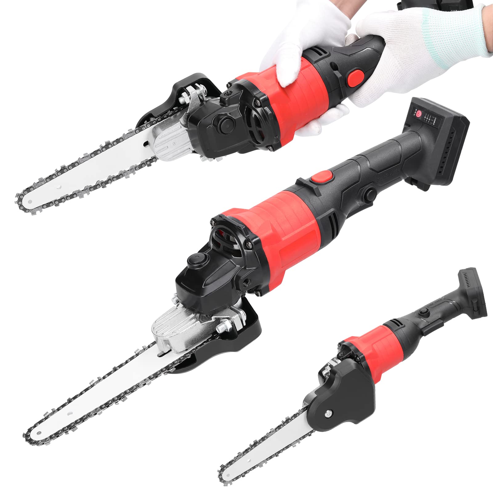 Weytoll Angle Grinder Chainsaw, 6 Inch Angle Grinder Conversion Chainsaw Bit Attachment, Woodworking Chainsaw Conversion Tool Set for Slice Diameter 100mm Angle Grinder