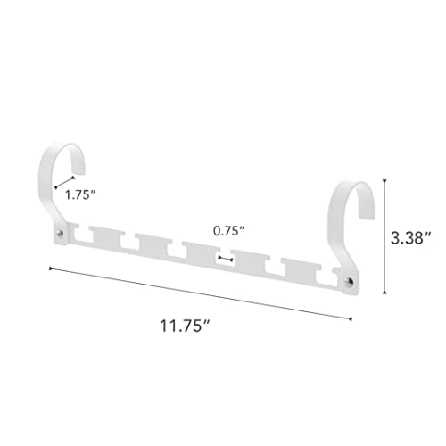 YAMAZAKI Space-Saving Home Hanger-Clothes Storage Hanging Rack Steel | Closet Organizer, One Size, White