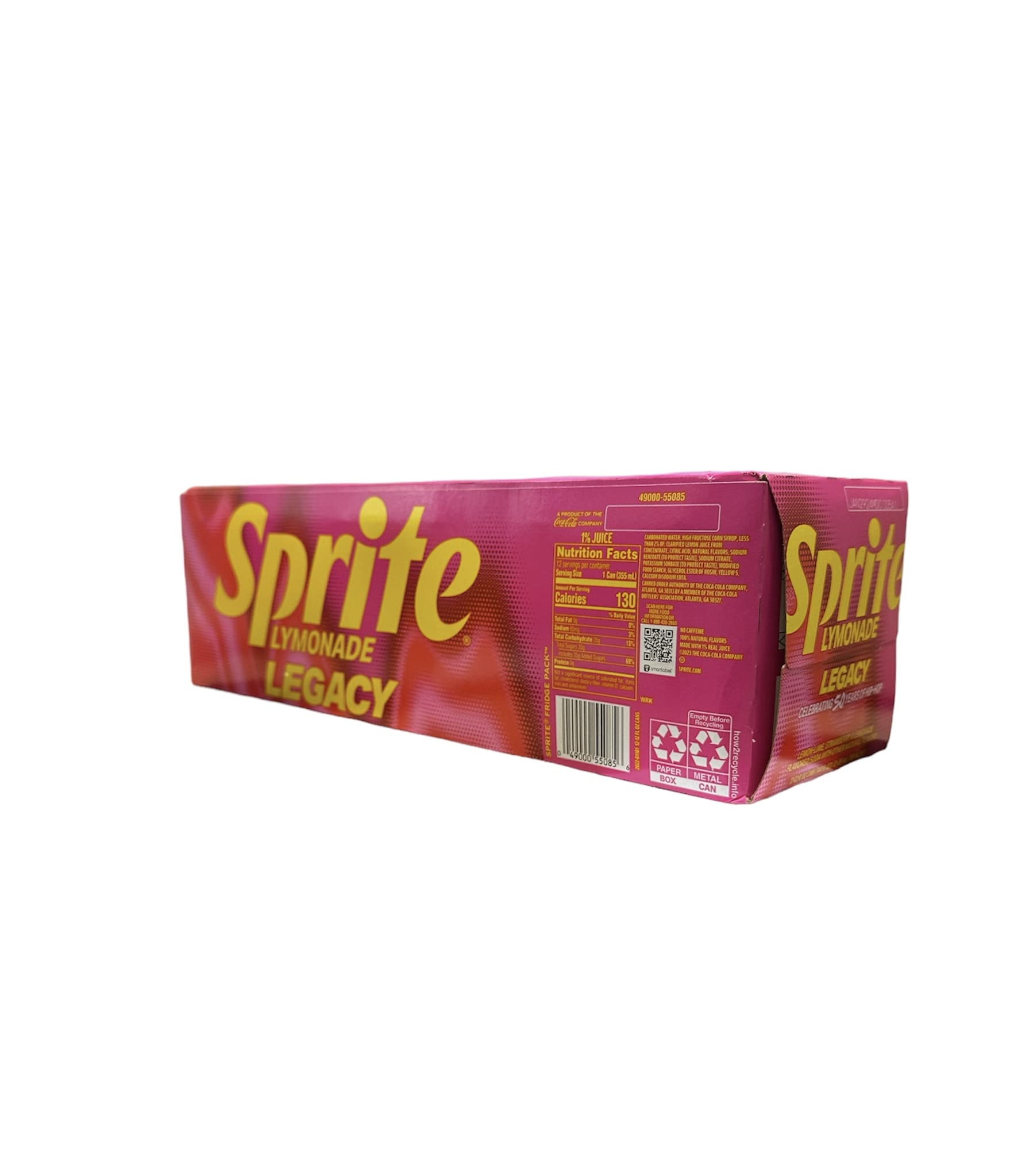 Sprite Lymonade Legacy - Munchie Box Stash (Pack of (12) 12 Oz Cans)