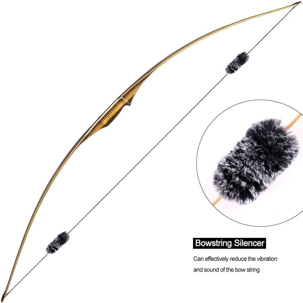 VAKA Otter Dampener Bow String Silencer 1 Pair with 3Pcs Bow String Nockingā¦