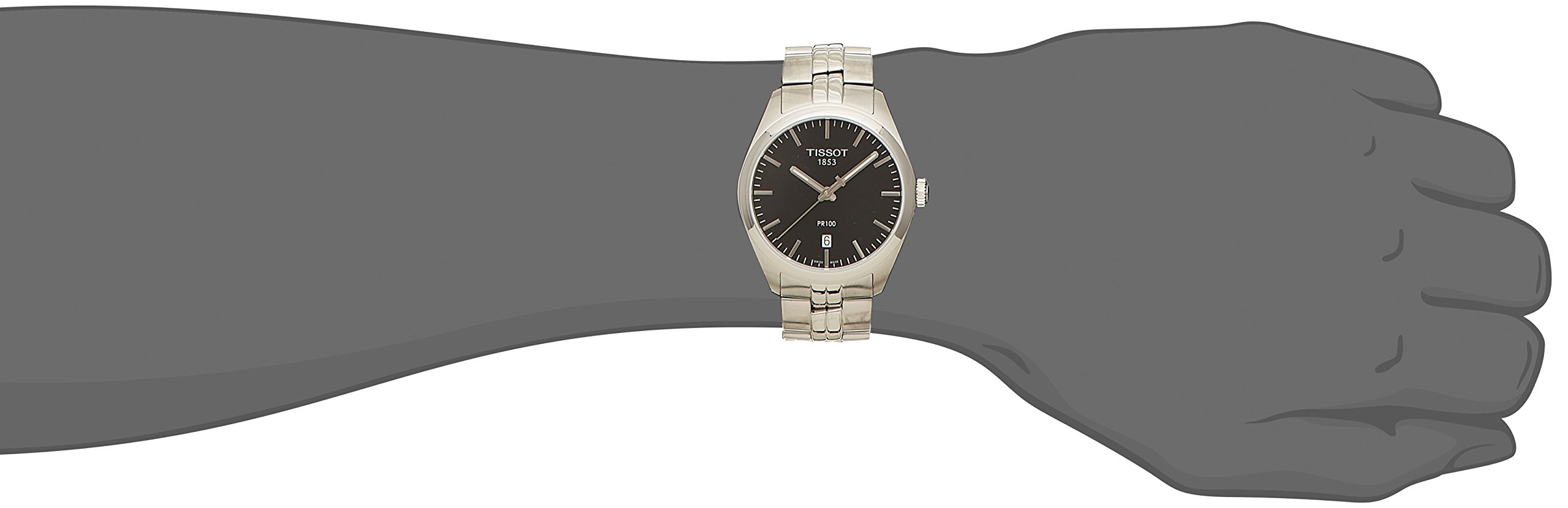 Tissot Men's T1014101105100 PR 100 Analog Display Swiss Quartz Silver Watch