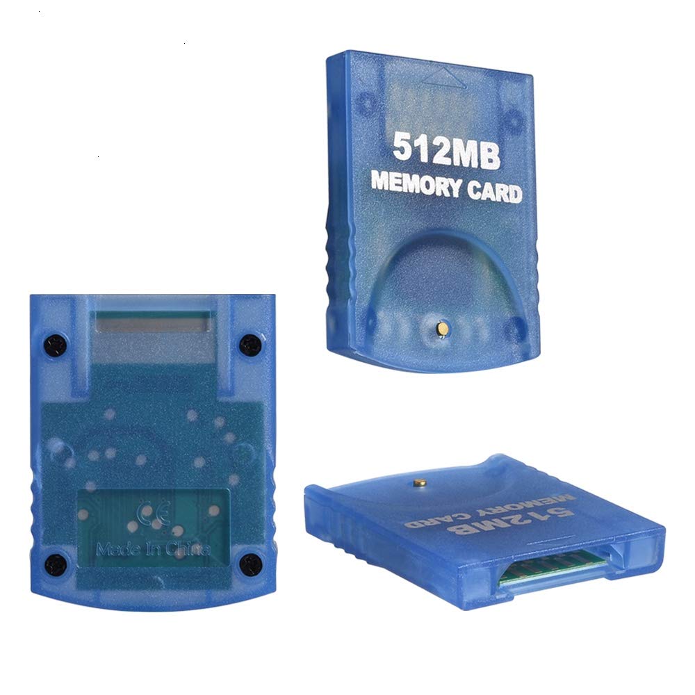 VOYEE Memory Card Replacement for Gamecube Memory Card, 512M Compatible with Nintendo Gamecube and Wii Console- Blue