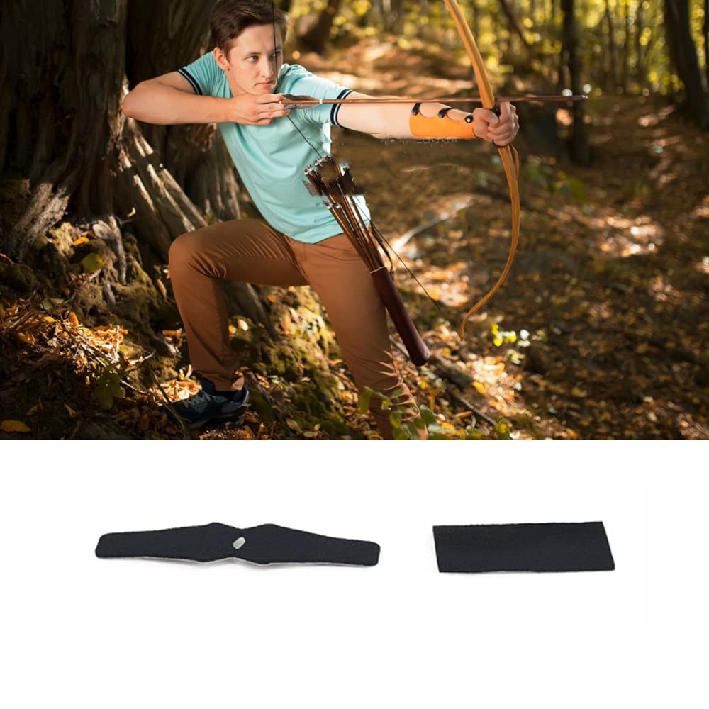 Xbgozly Arrow Rest Anti Slip Sticker Set, Archery Recurve Bow Arrow Rest Sticker Pad Drop Away Arrow Rest QAD Rest Felt Compound Bow Hunting Accessory for QAD HDX Drop Away Arrow Rest