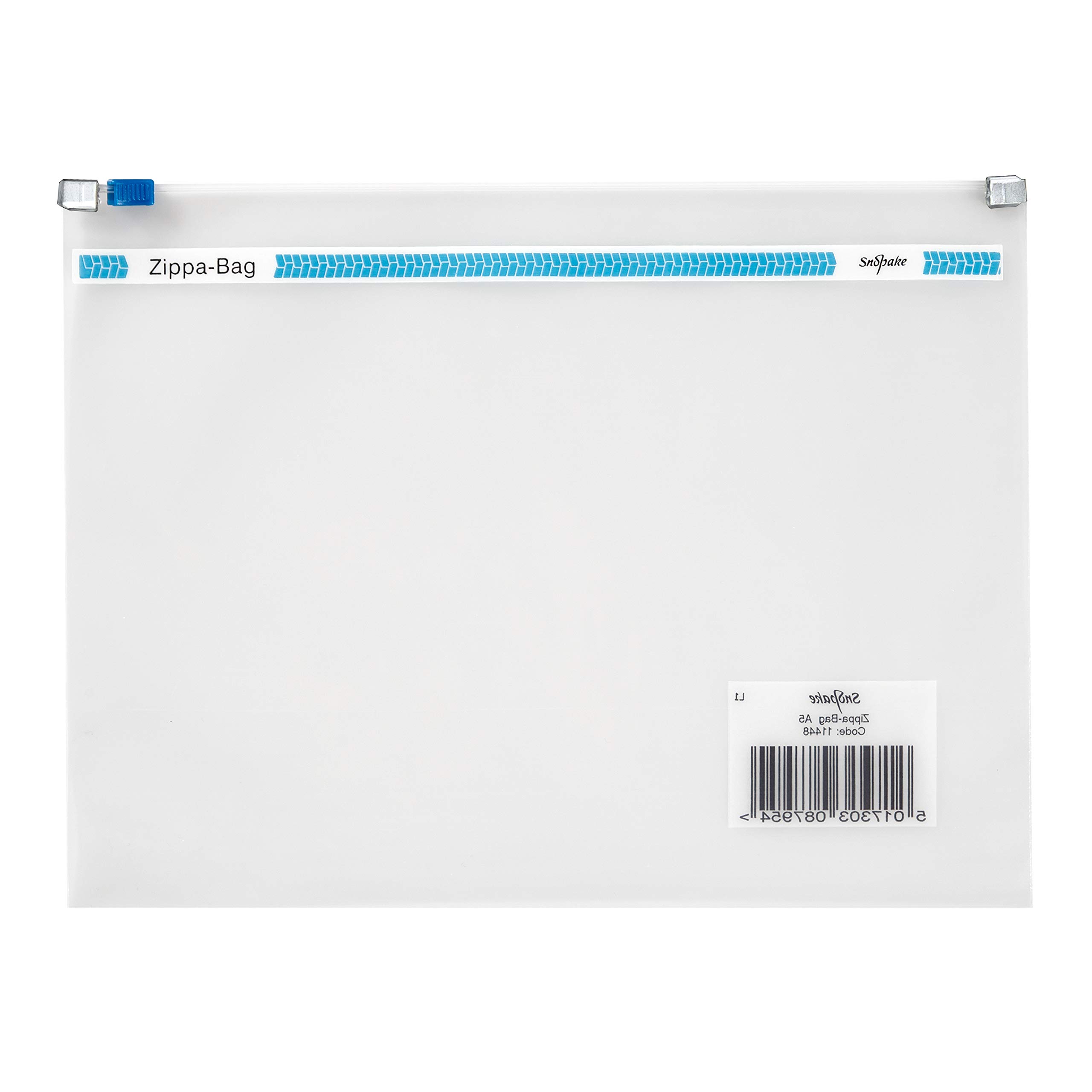 Snopake A5 250x180mm Zippa Bag with Tops - Transparent/Assorted (Pack of 25)