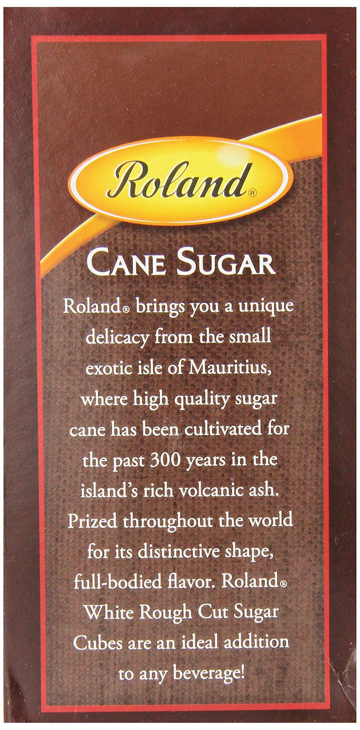 Roland Foods Rough Cut White Sugar Cubes, Specialty Imported Food, 35-Ounce Box [2 pack]