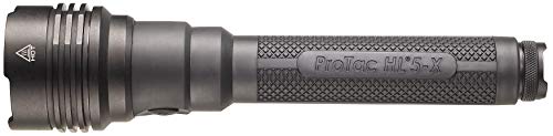Streamlight 88074 ProTac HL 5-X 3500-Lumen Multi-Fuel Rechargeable Professional Tactical Flashlight with 4 x CR123A Lithium Batteries and Wrist Lanyard, Clear Retail Packaging, Black