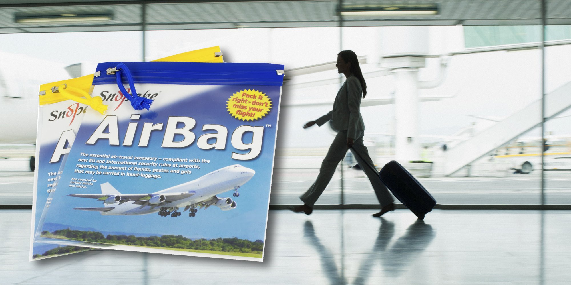 Snopake Airport Bags Clear Plastic Travel For Liquids - TSA Approved - Pack 5