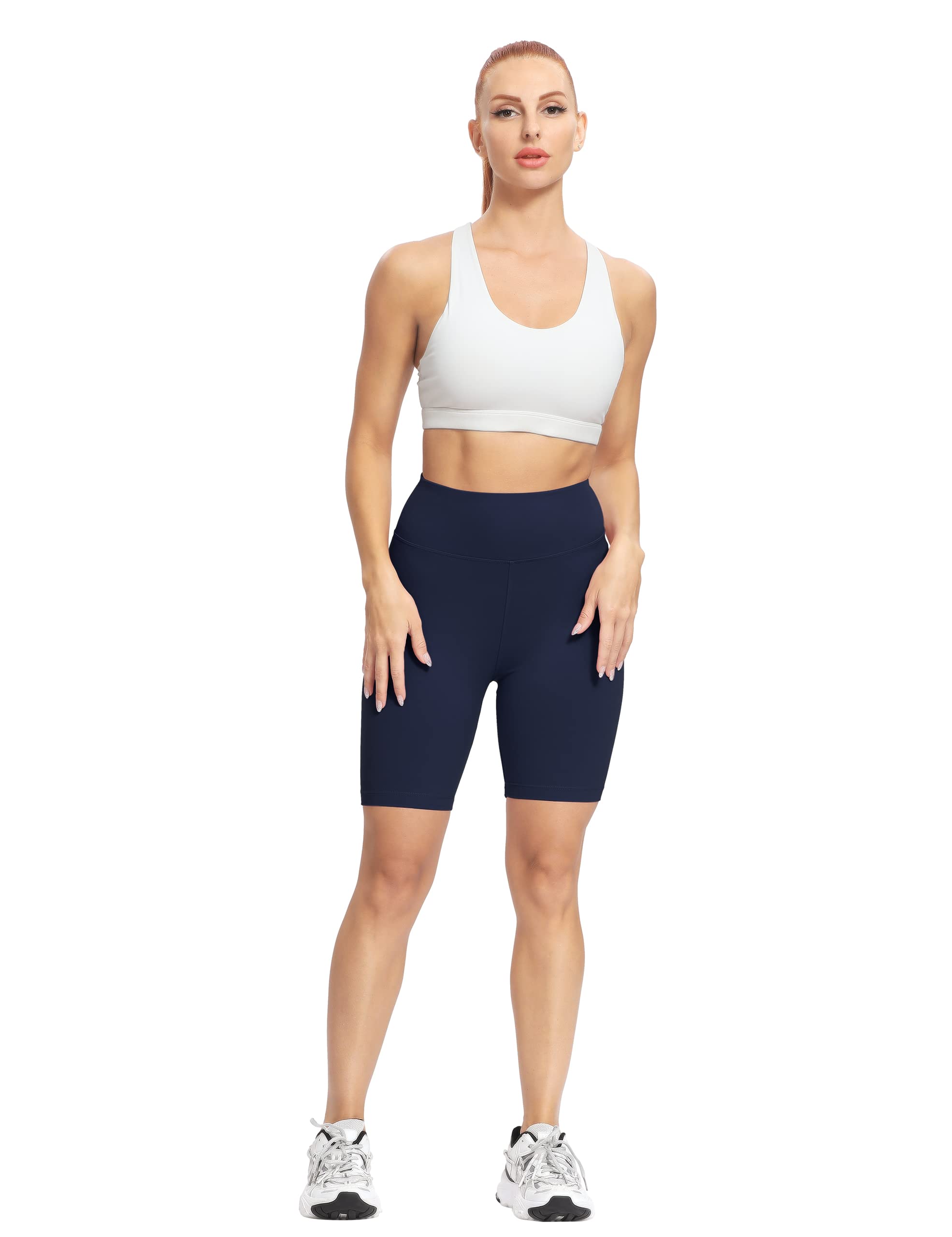 VALANDY Yoga Shorts for Women High Waist Biker Shorts Casual Lounge Shorts Buttery Soft Squat Proof