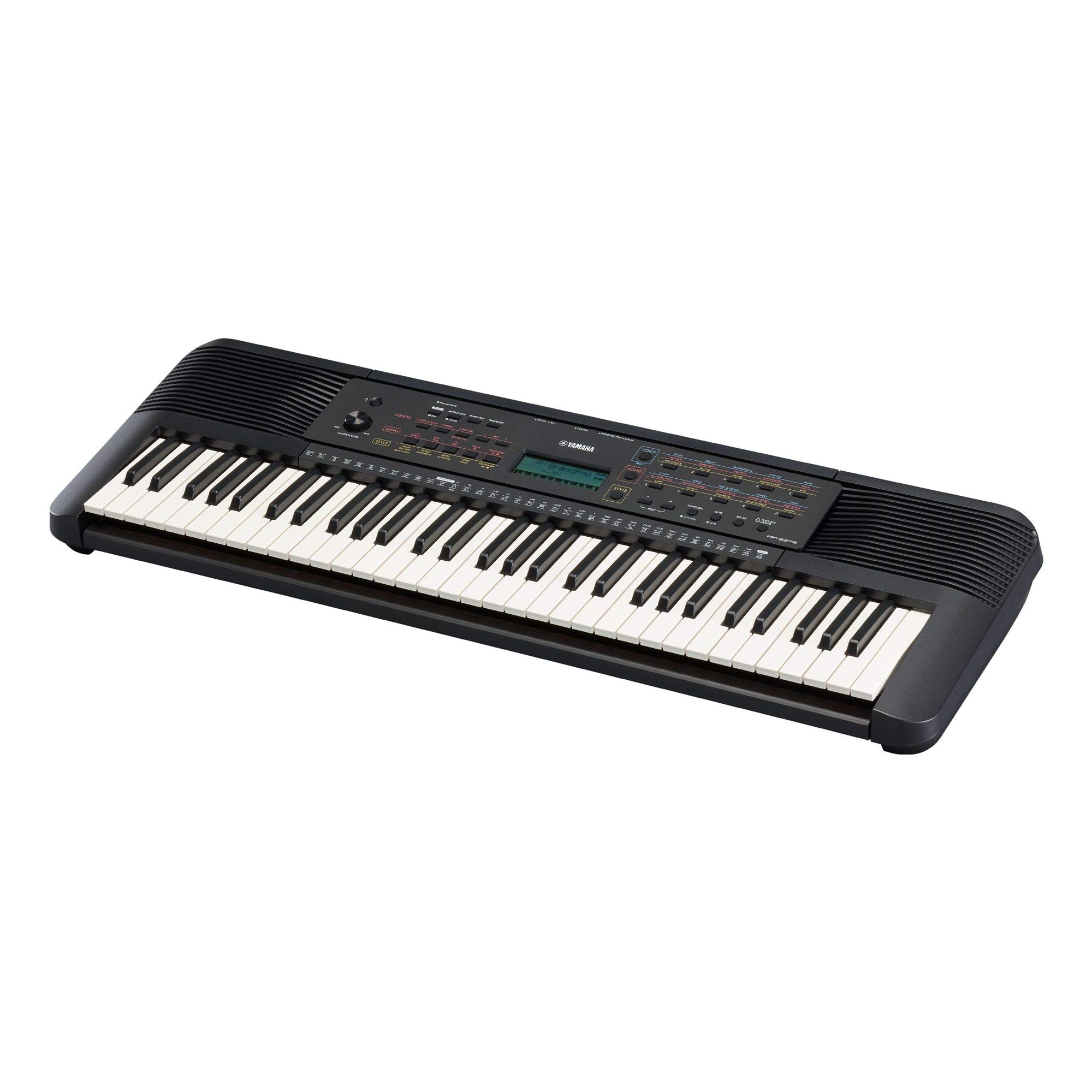 Yamaha PSR-E273 PKS 61-Key Premium Keyboard Pack with Power Supply, X-Style Stand, and Headphones (YAM PSRE273