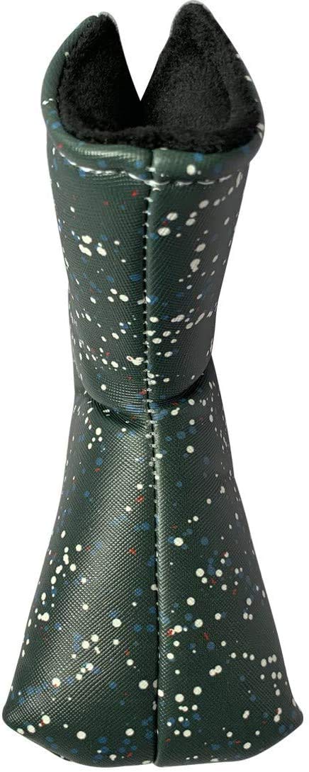 Yopral Golf Blade Putter Head Cover Green Paintgalaxy Strong Magnetic Bar Closure Headcover for Golf Clubs