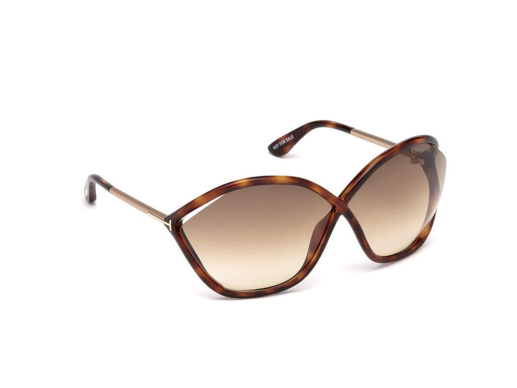 Tom Ford FT0529 Sunglasses - Blonde Havana Frame, Gradient Brown Lenses FT05297153F