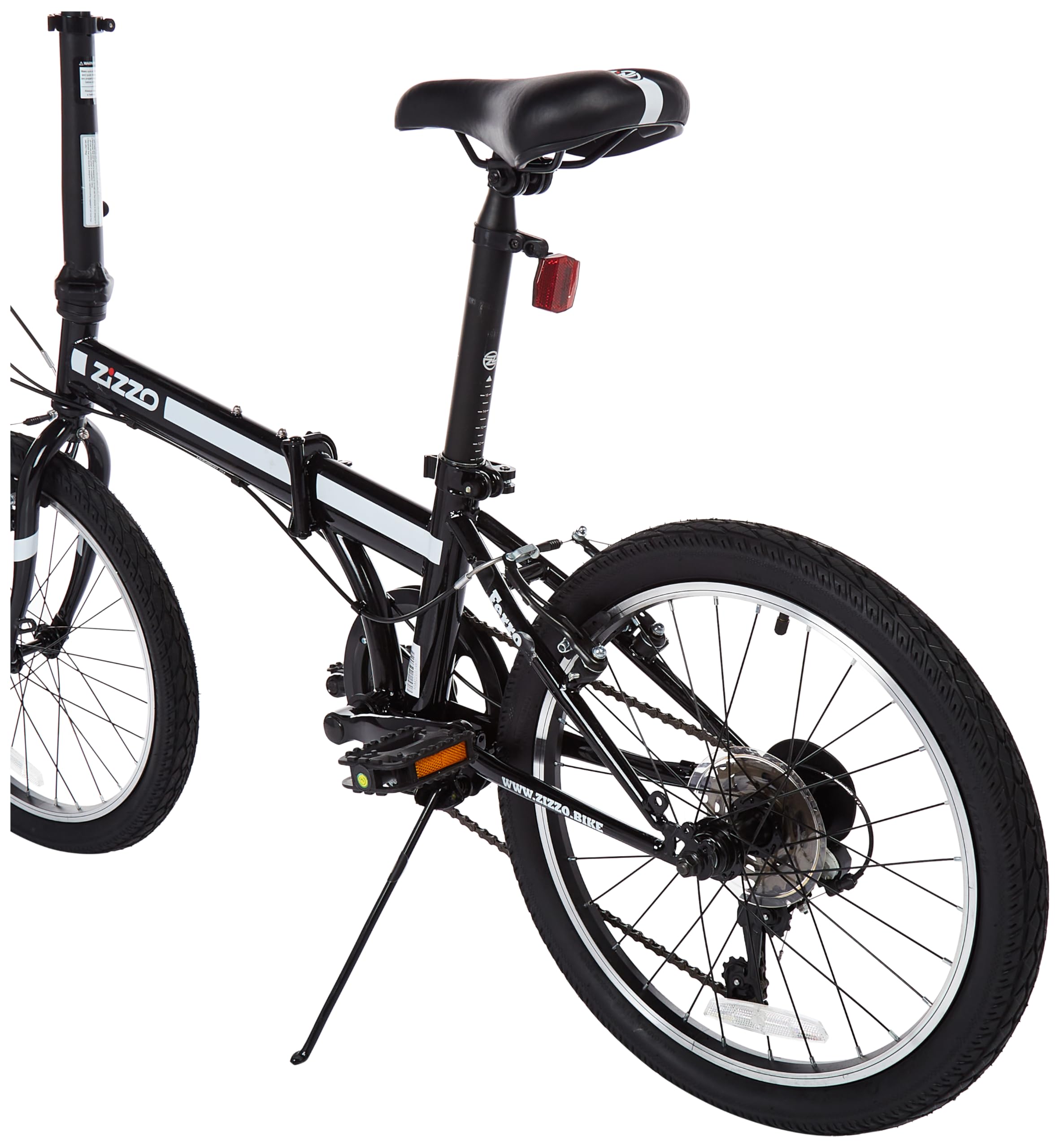ZiZZO Ferro 20-inch 29 lbs Light Weight Folding Bike (Black)