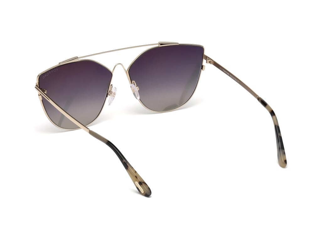 Tom Ford FT0563 28C Shiny Rose Gold Jacquelyn Cats Eyes Sunglasses Lens Categor