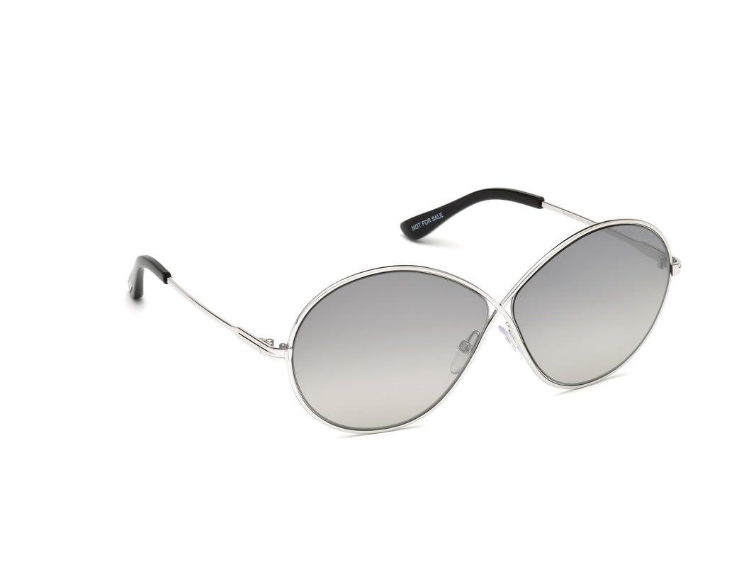Tom Ford FT0564 18C Shiny Rhodium Rania Round Sunglasses Lens Category 2 Lens M