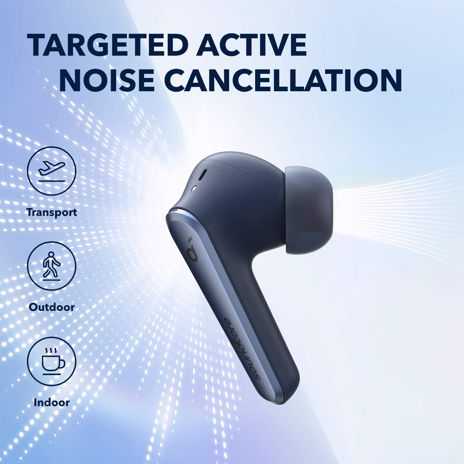 Soundcore Anker Liberty Air 2 Pro True Wireless Earbuds, Targeted Active Noise Cancelling, PureNote Technology, 6 Mics for Calls, 26H Playtime, HearID Personalized EQ(Renewed) (Blue)