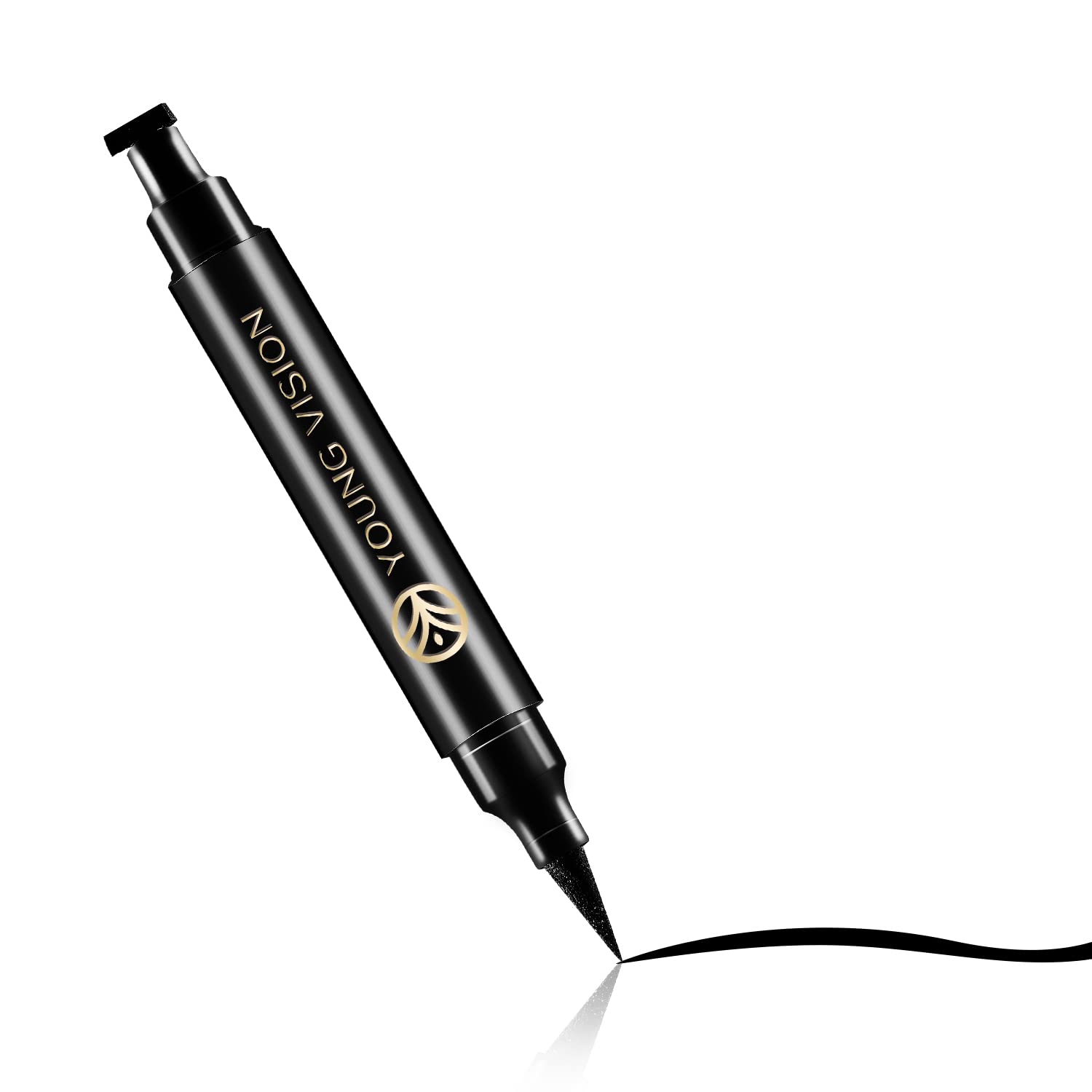 YOUNG VISION Winged Eyeliner Stamp - The Ultimate Tool for Flawless Cat-Eye Makeup, Go on Smooth, Waterproof and Long Lasting Eye Liner Pen