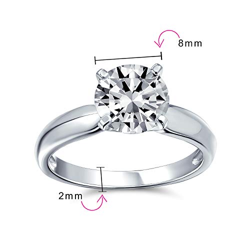 Traditional Etoile 2CTW Round Solitaire 4 Prong AAA CZ Engagement Anniversary Wedding Band Ring Set For Women Yellow 14KGold Plated.925 Sterling Silver