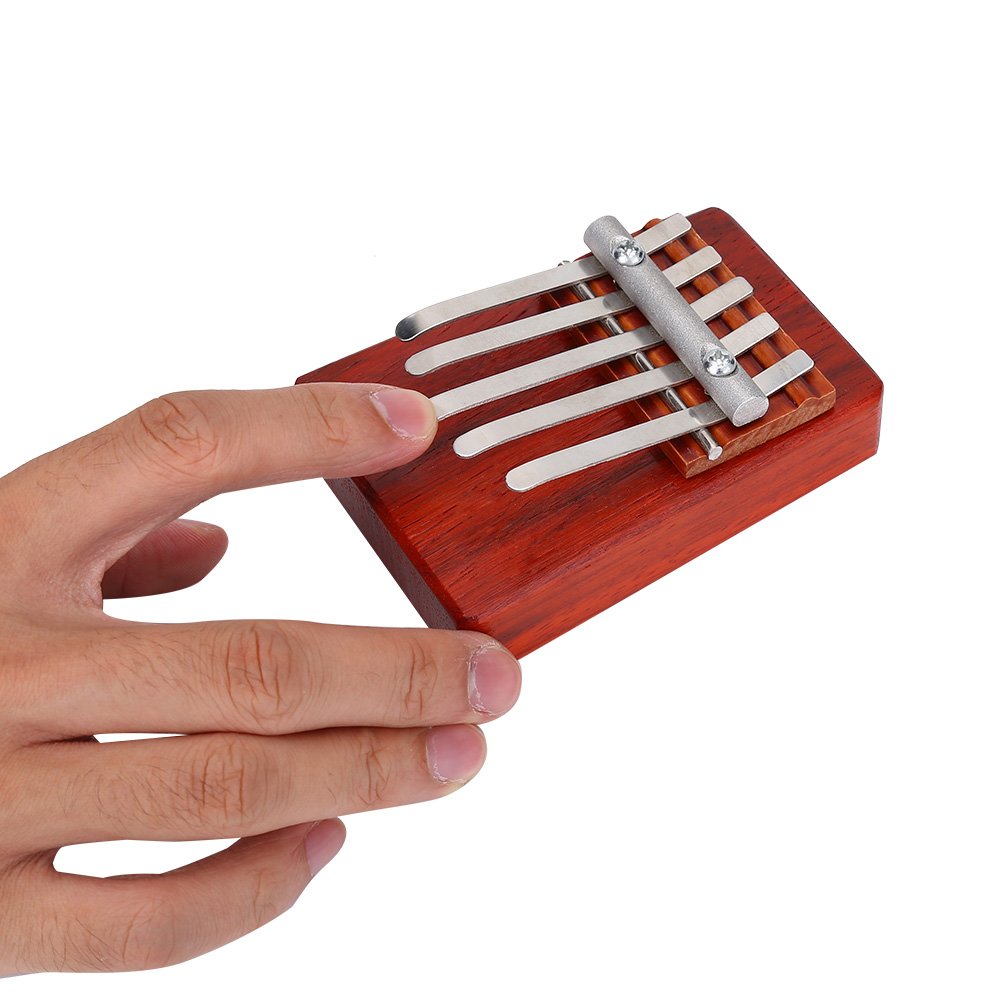 Traditional Finger Thumb Piano Size Beginners For Children Musical Instrument Accompaniment Training Tool (5 Keys) Kalimba Thumb Piano