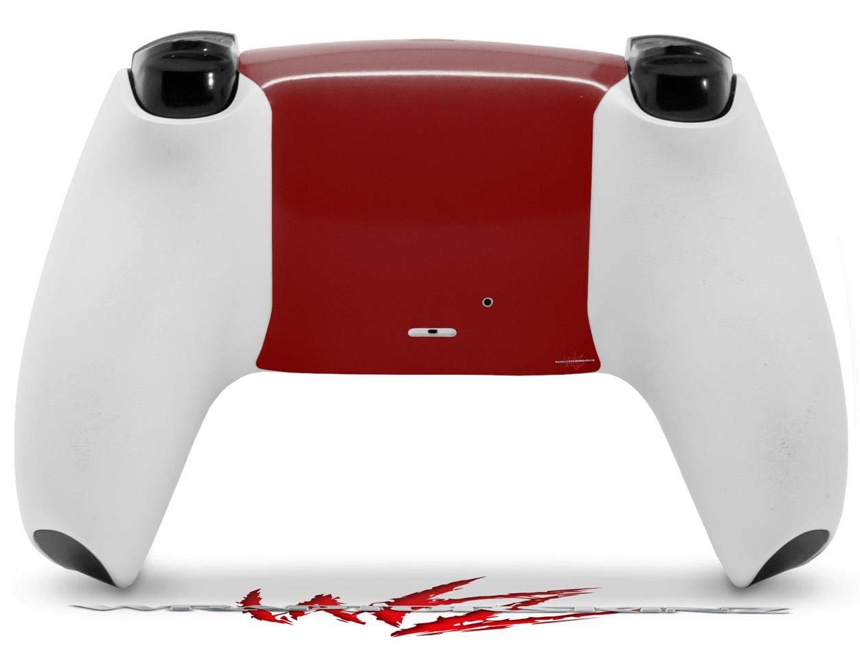 WraptorSkinz Skin Wrap compatible with Sony PS5 DualSense Controller Solids Collection Red Dark (CONTROLLER NOT INCLUDED)