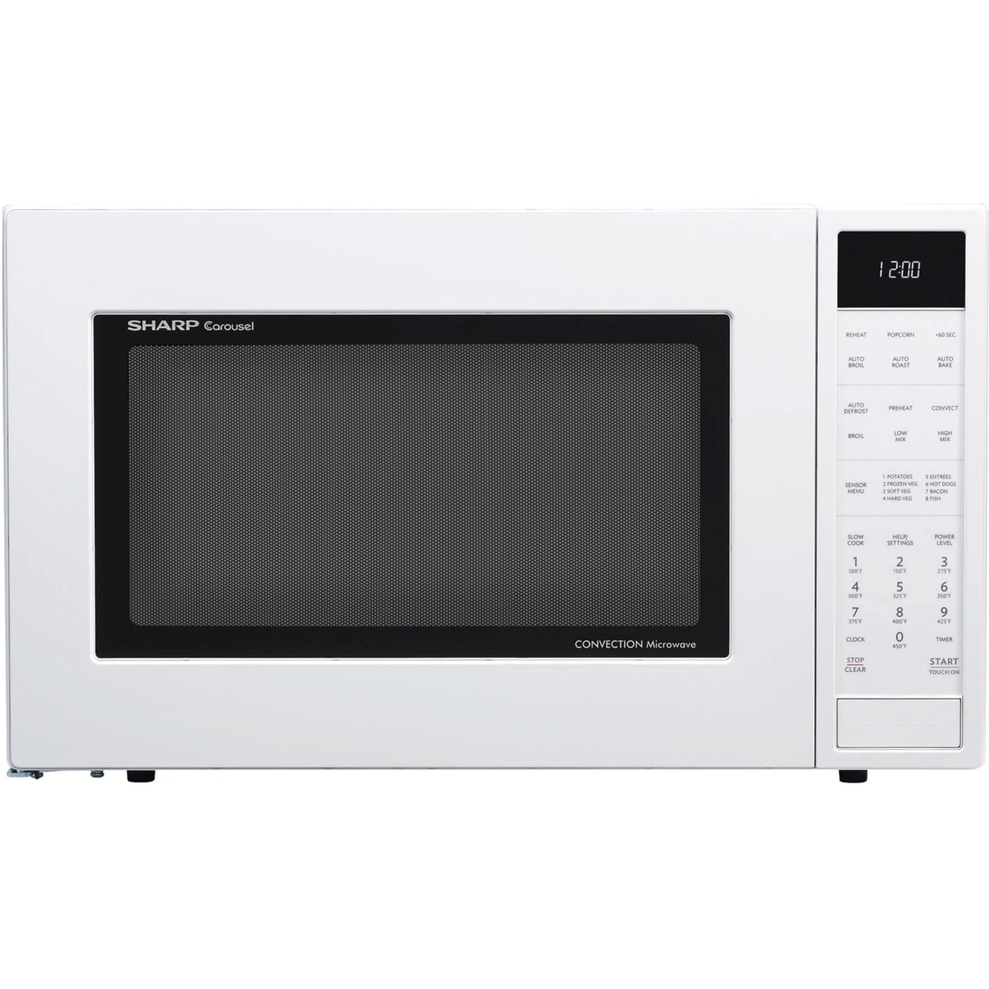 Sharp Convection Microwave Oven SMC1585BW - Combination - 1.5 ft³ Capacity - Convection, Microwave, Roasting, Baking, Browning - 10 Power Levels - 900 W Microwave Power - 15.40" Turntable - 120 V AC -