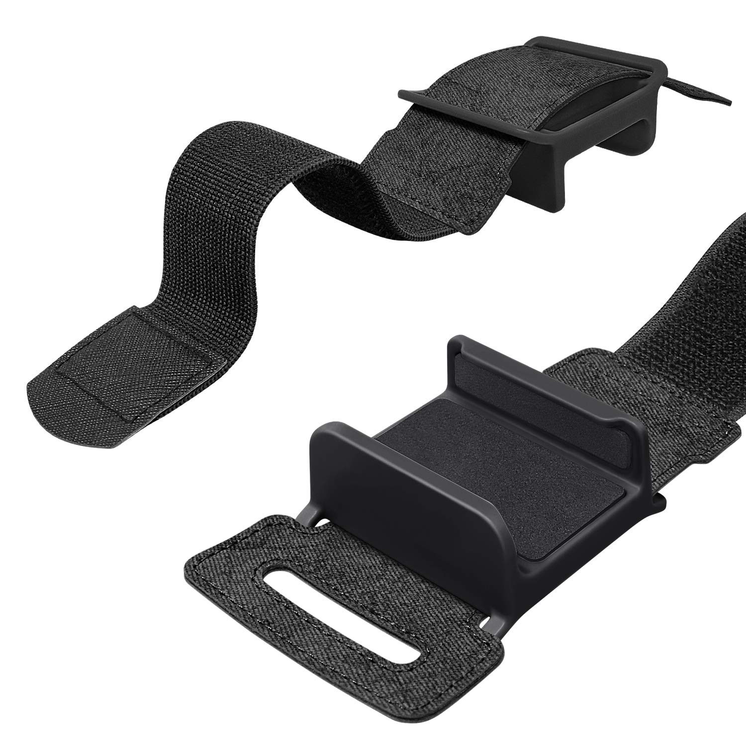 YUANHOT Upgraded Wrist Bands Compatible with Just-Dance 2025 2024 2023 2022 2021, Adjustable Elastic Straps for Nintendo Switch & Switch OLED Controllers, 2 Pack for Kids and Adults - Black