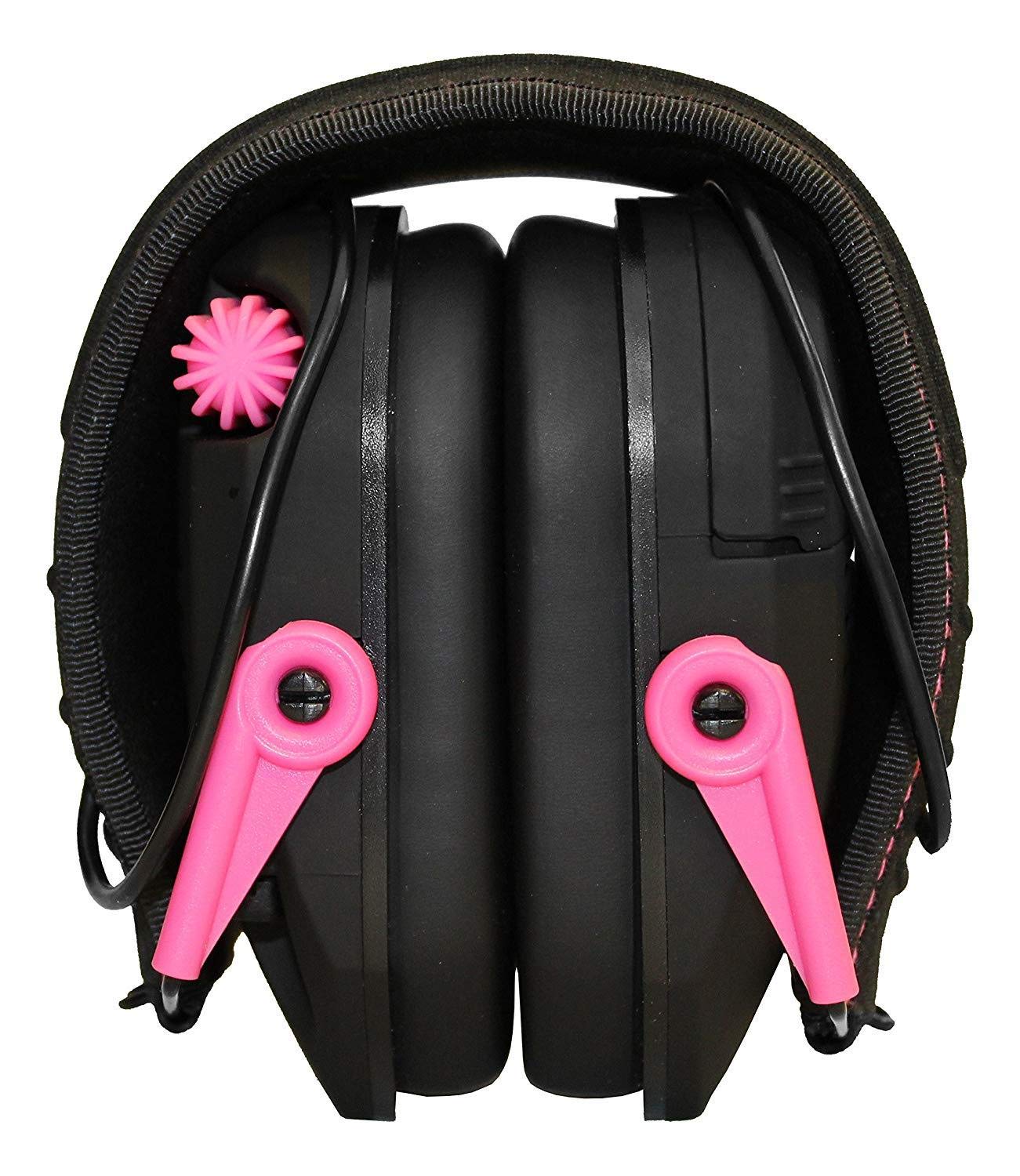 Walkers Razor Slim Electronic Shooting Muffs 2-Pack, Pink (2 Items)