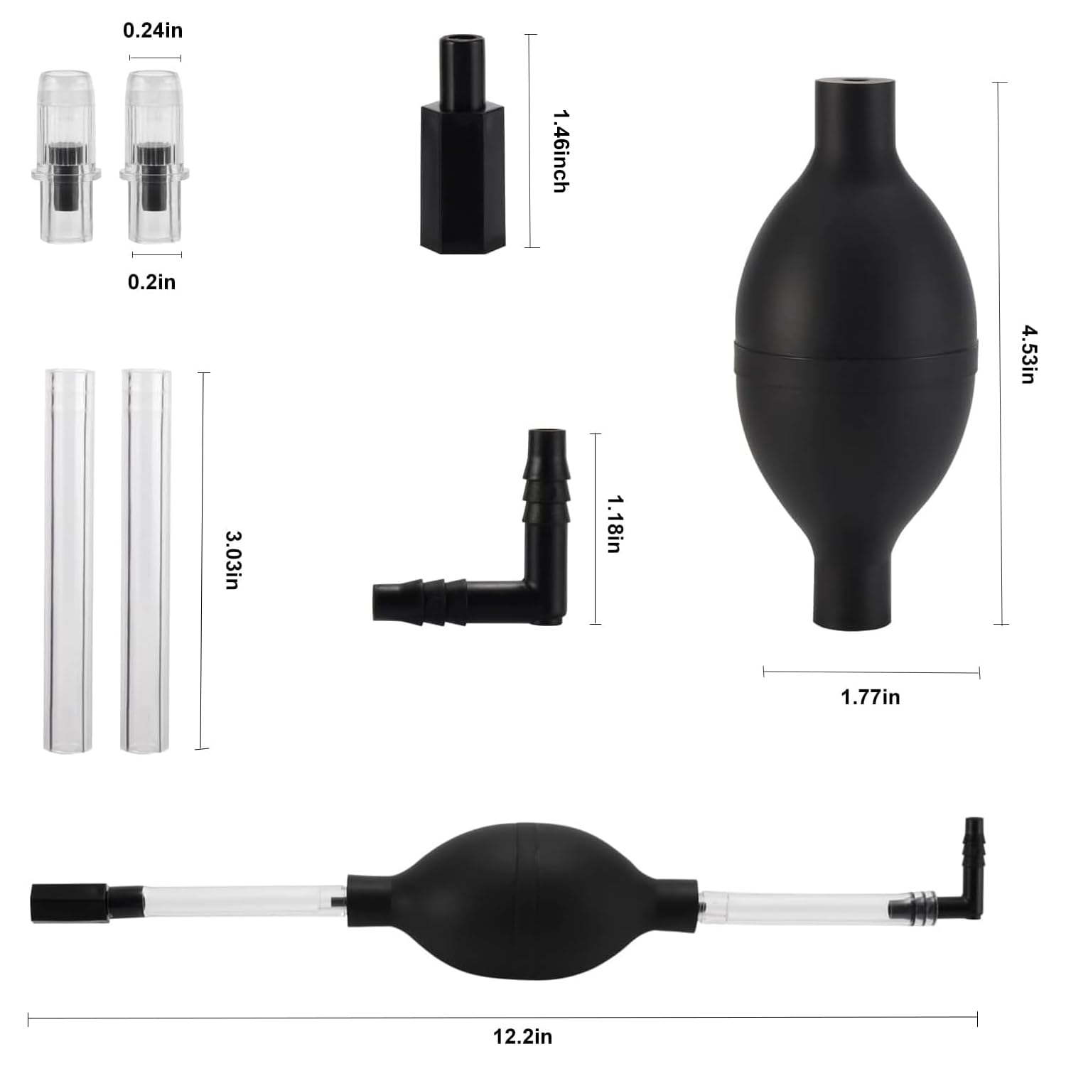 Water Filter Replacement & Primer Hand-Powered Filter Primer Pump For Activated Carbon Water Filter Pack of 2, Compatible with Berkey Big, Light, Imperial, Travel Series