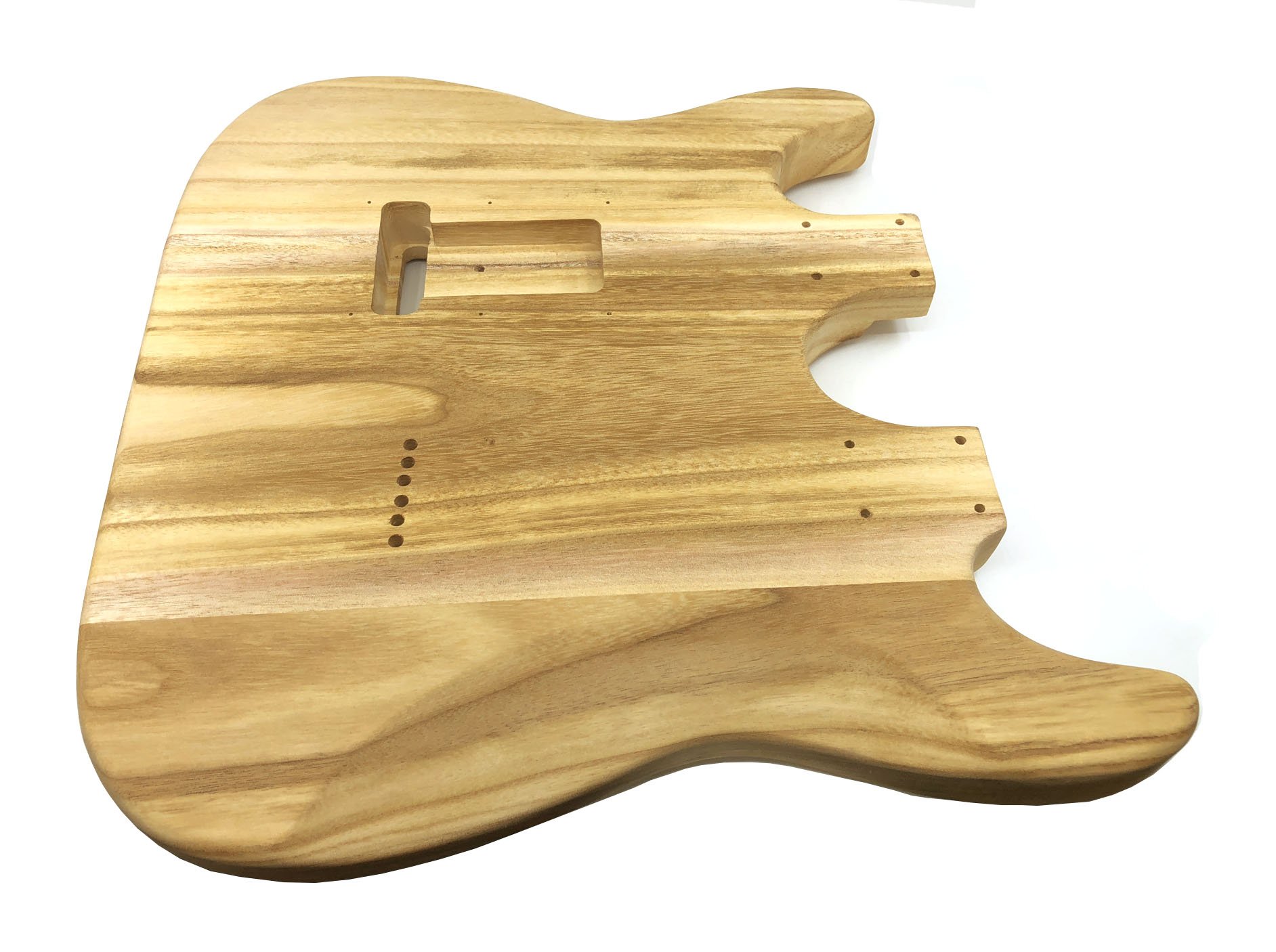 Solo ST Style Double Neck DIY Guitar Kit, Paulownia Body, DSTK-1