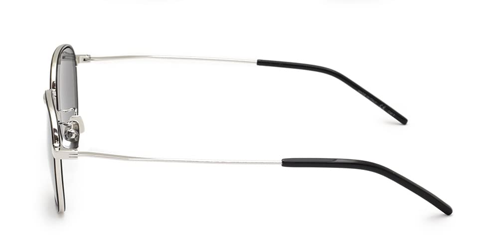 Yves Saint Laurent sunglasses (SL-361 002) Silver - Black - Grey with Mirror effect lenses