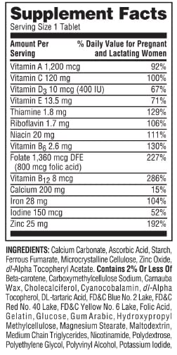 Spring Valley Multimineral Prenatal Multivitamin Tablets Dietary Supplement, (Pack of 2) 100 Count + Asstd Collor Pill Organizer Me Gustas