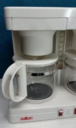 Salton Double Carafe Coffeemaker DS 16 Split Decision Made in Switzerland White