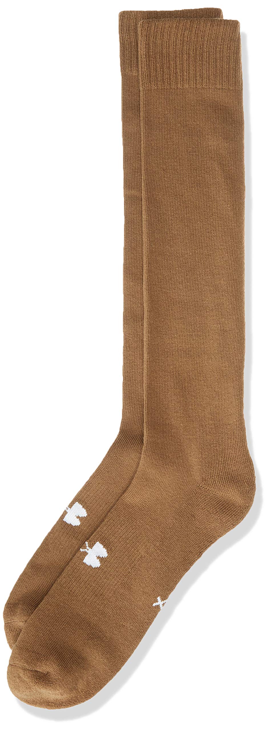 Under Armour Adult Tactical HeatGear Over-The-Calf, 1-Pair , Coyote Brown/White , X-Large