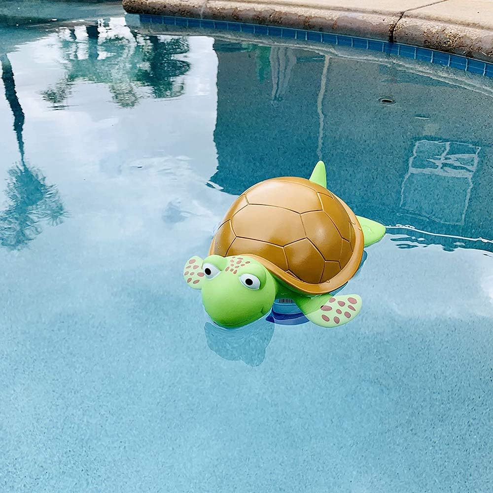 Turtle Floating Pool Chlorine Dispenser 2 in 1 kit, Collapsible Chlorine Floater, Anti-Corrosion Fits 3" Chlorine Tablets, Release Adjustable for Swimming Pool,Hot Tub SPA（2 Pack